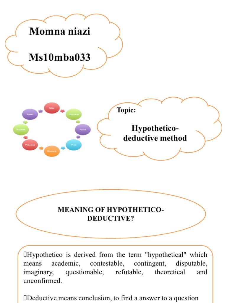 Hypothetico-Deductive Method Overview | PDF | Research Design | Hypothesis