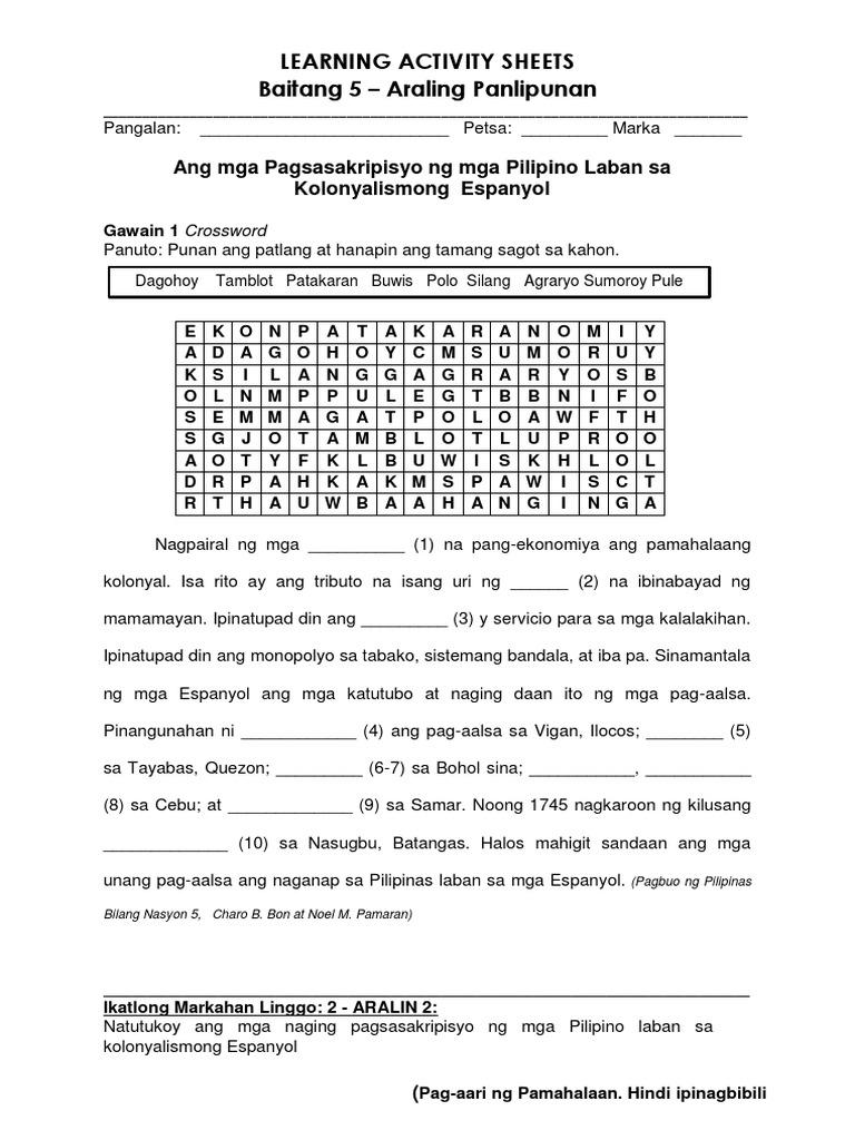 Ap 5 - Q3 - Las 1 RTP | PDF