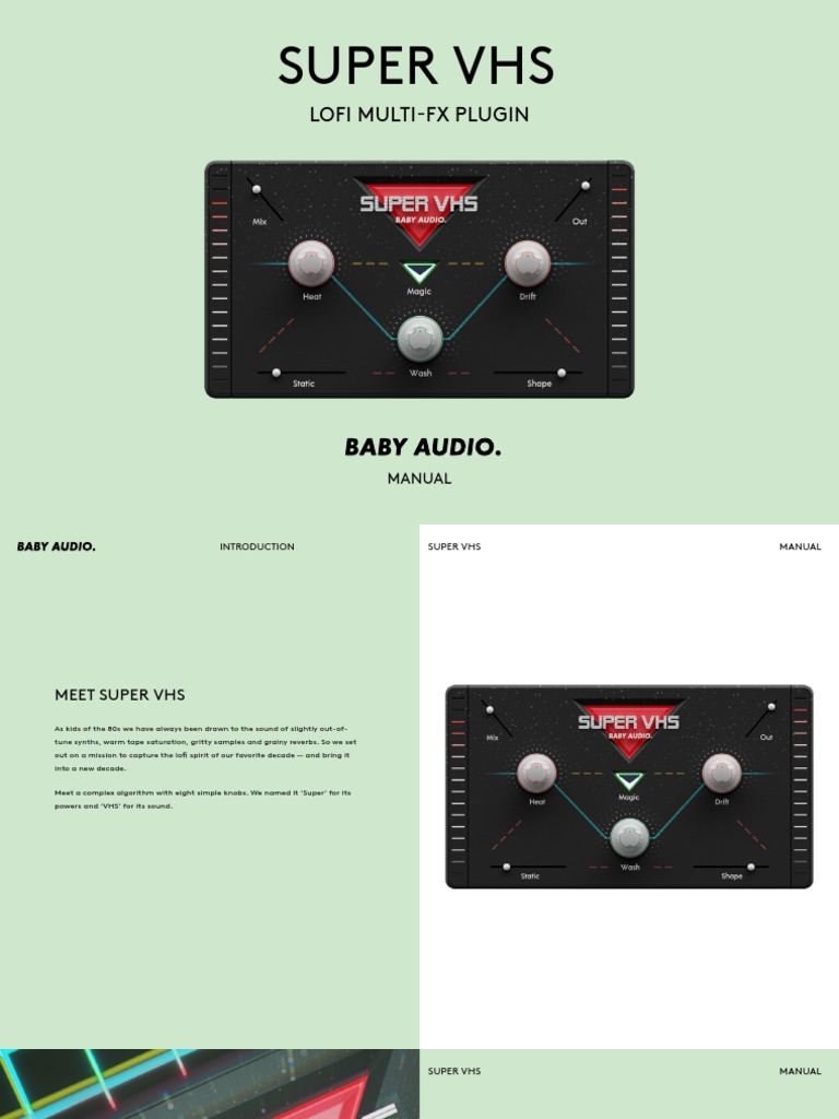 Super VHS Lo-Fi Multi-FX Plugin Guide | PDF | Installation (Computer ...