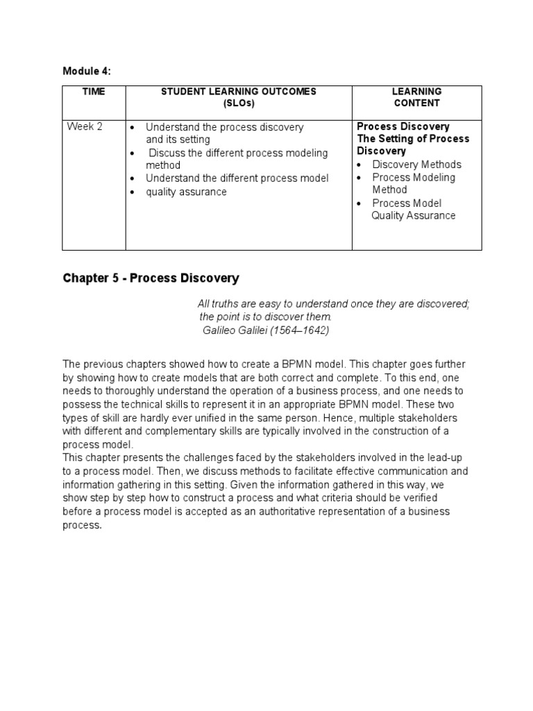 Module 4-Process Discovery | PDF | Conceptual Model | Intelligence Analysis