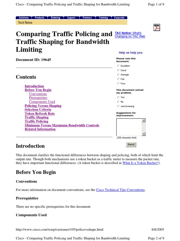 Comparing Traffic Policing and Traffic Shaping For Bandwidth Limiting ...