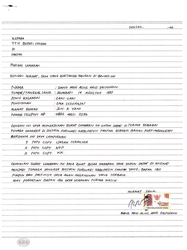 Contoh TPP PNS | PDF