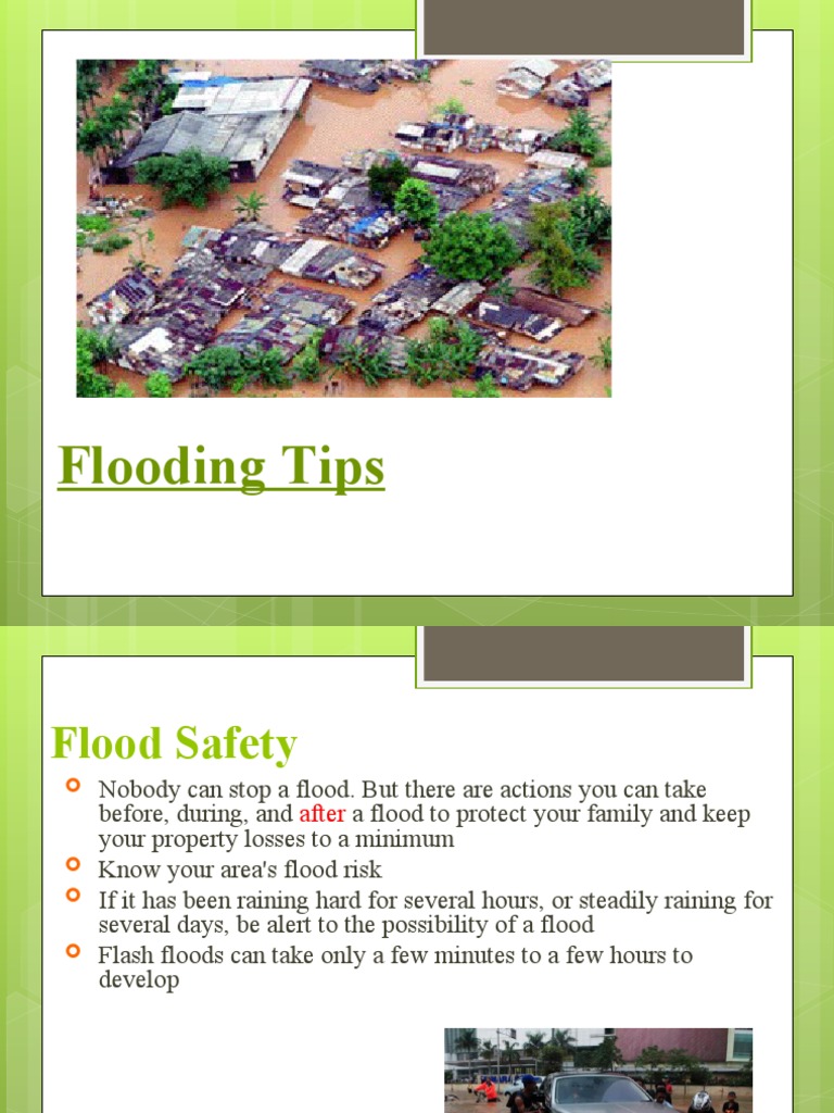 Safety Talk #148 Flooding Tips | PDF | Flood | Physical Geography