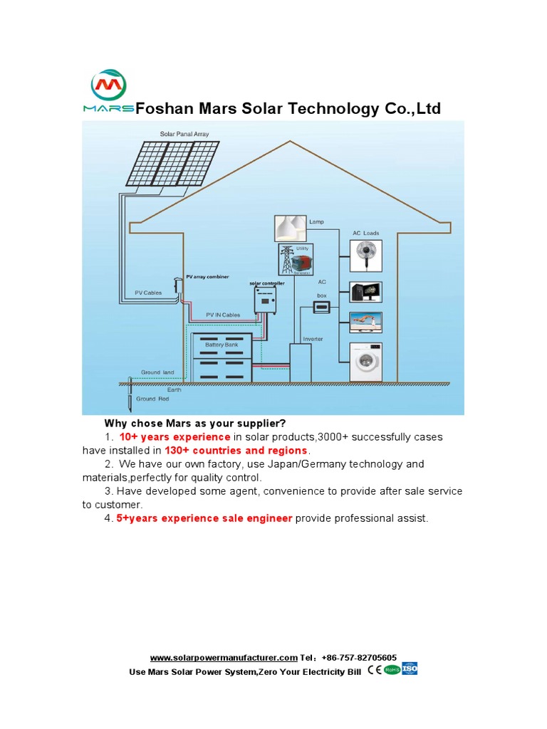 Mars Off Grid Solar Power System | PDF | Photovoltaic System | Solar Power