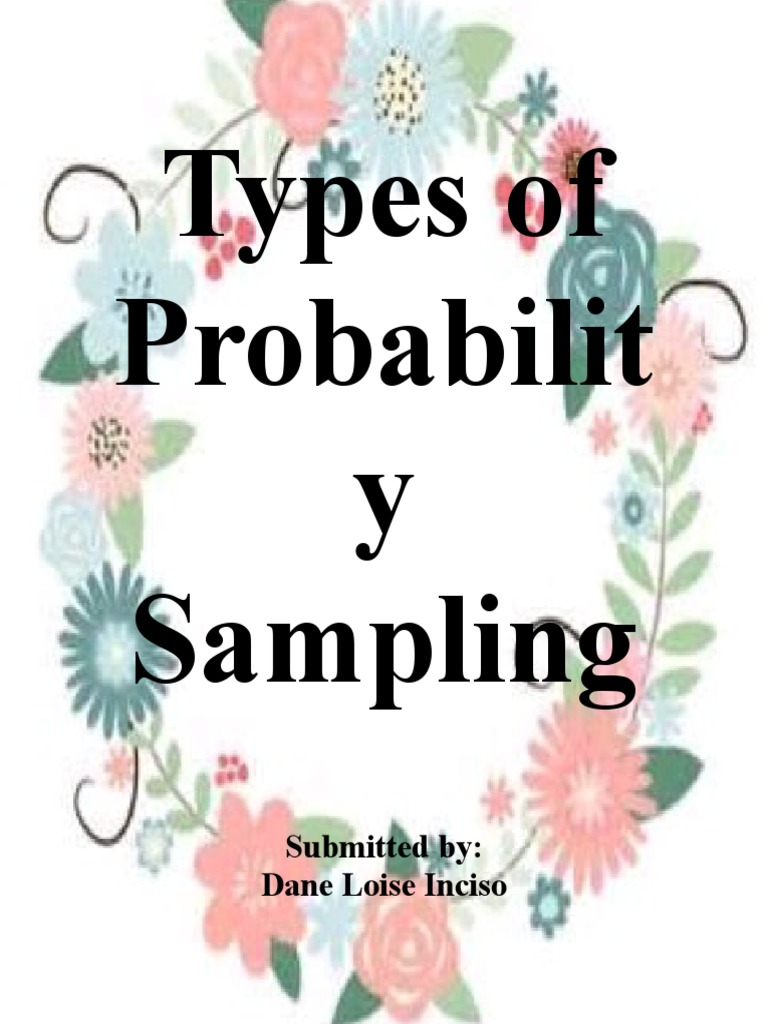 Types of Probability Sampling in Practical Research | PDF | Sampling ...