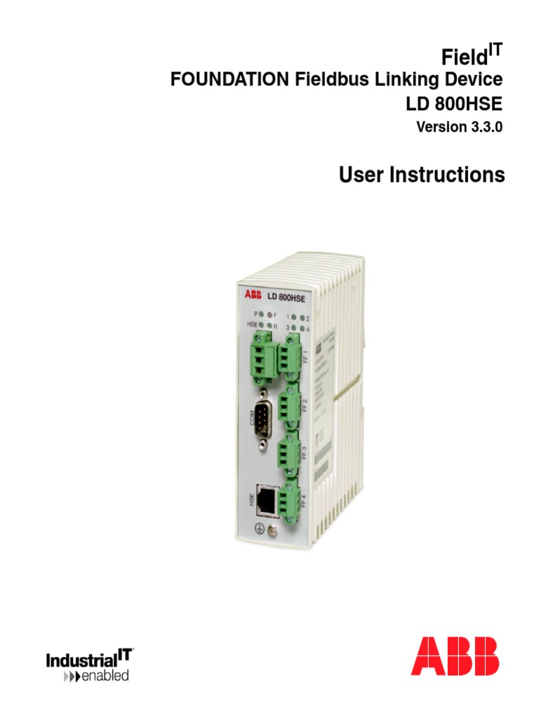 FOUNDATION Fieldbus Linking Device LD 800HSE: Field | PDF | Computer Network | Computer Science