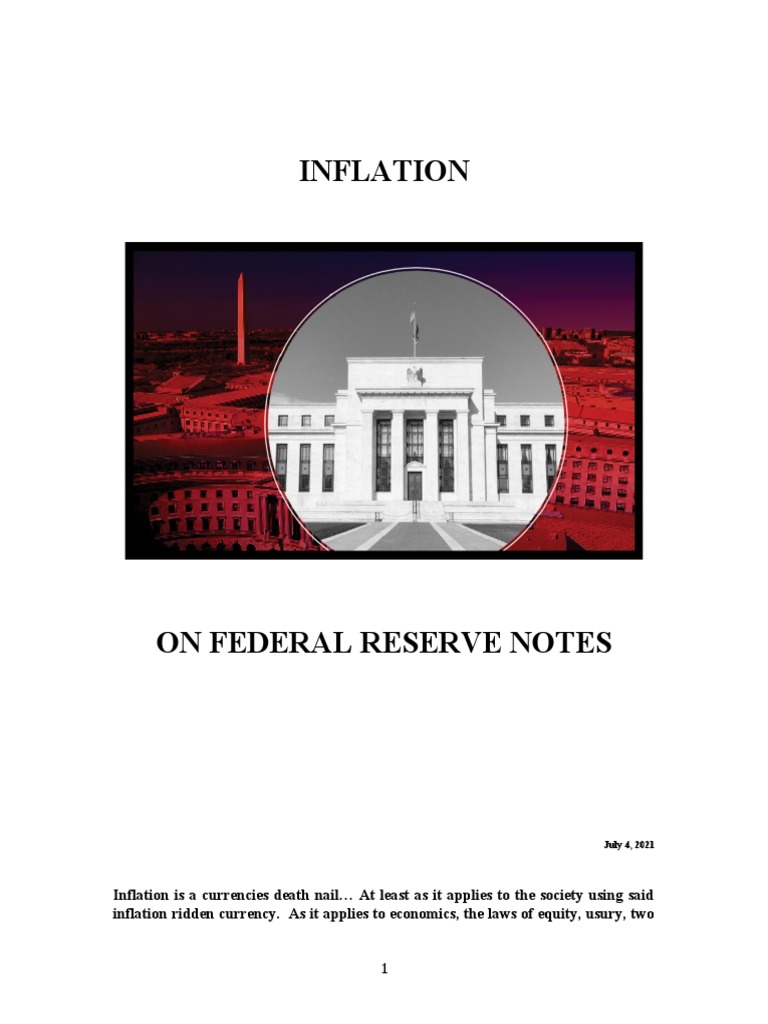 Inflation On Federal Reserve Notes | PDF | National Debt Of The United ...