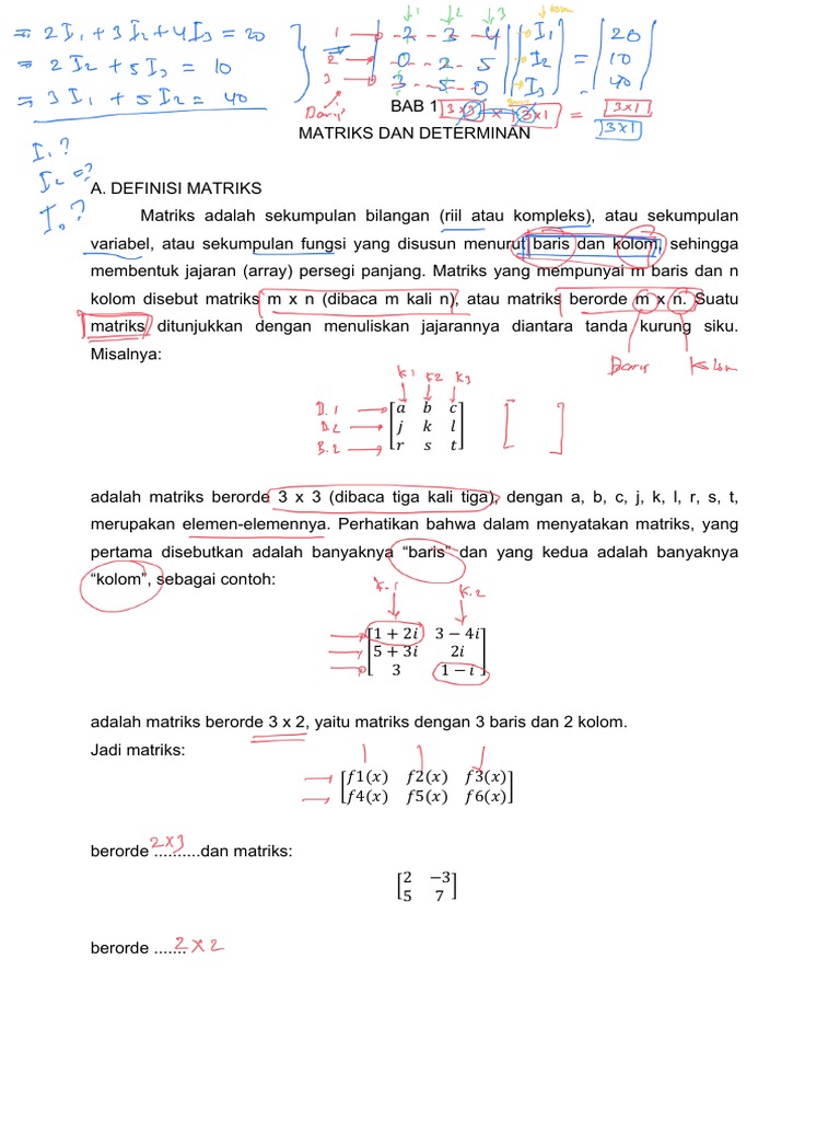 Matriks Determinan | PDF | Komputer