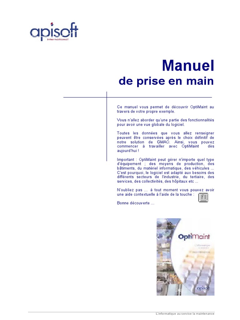 Guide d'utilisation d'OptiMaint GMAO | PDF | Codification (Droit ...
