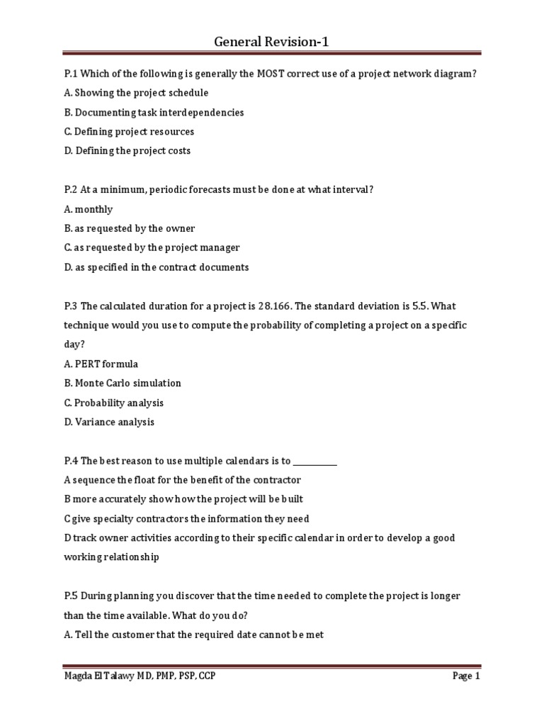 General Revision 1 | PDF