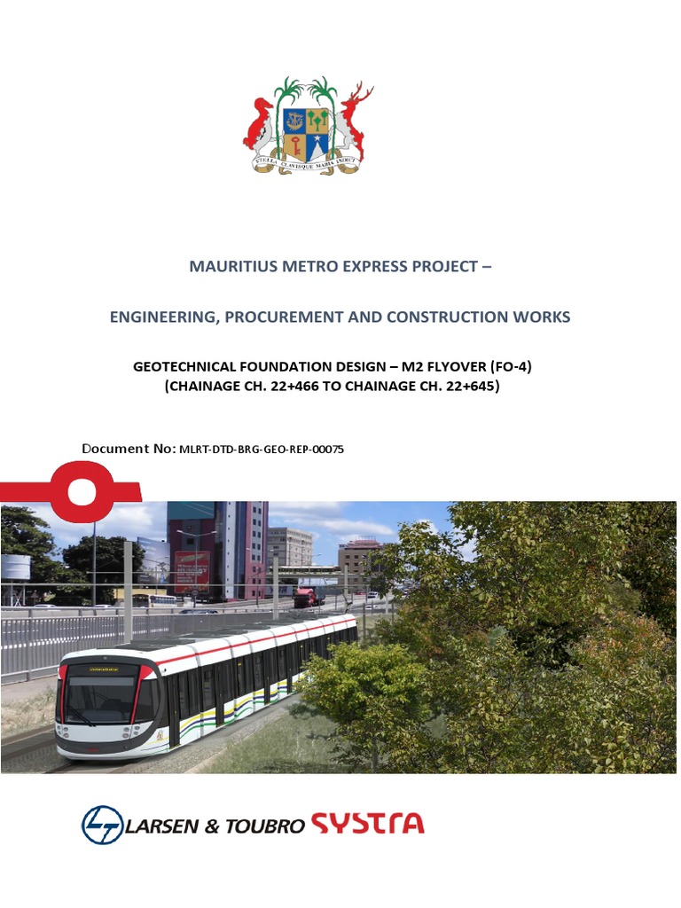 Mauritius Metro Geotechnical Design Report | PDF | Deep Foundation ...