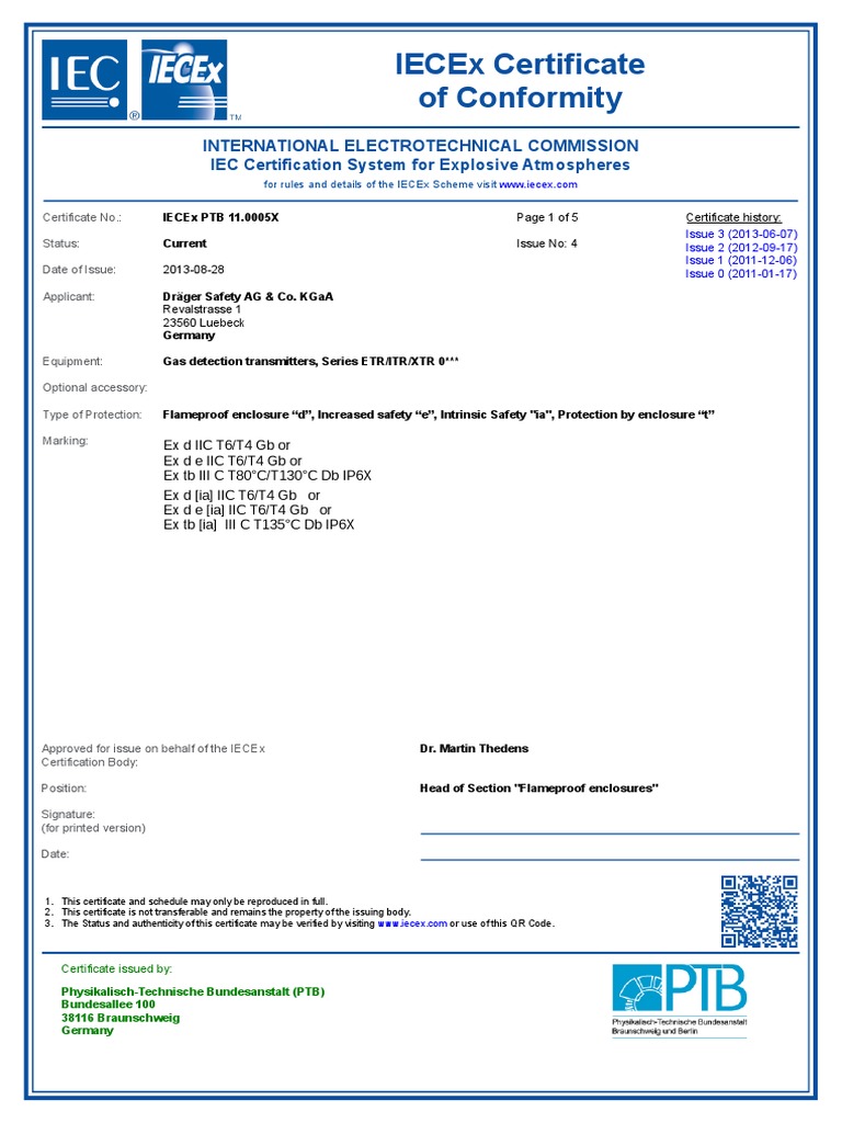 Iecex Certificate of Conformity | PDF | Electrical Engineering ...