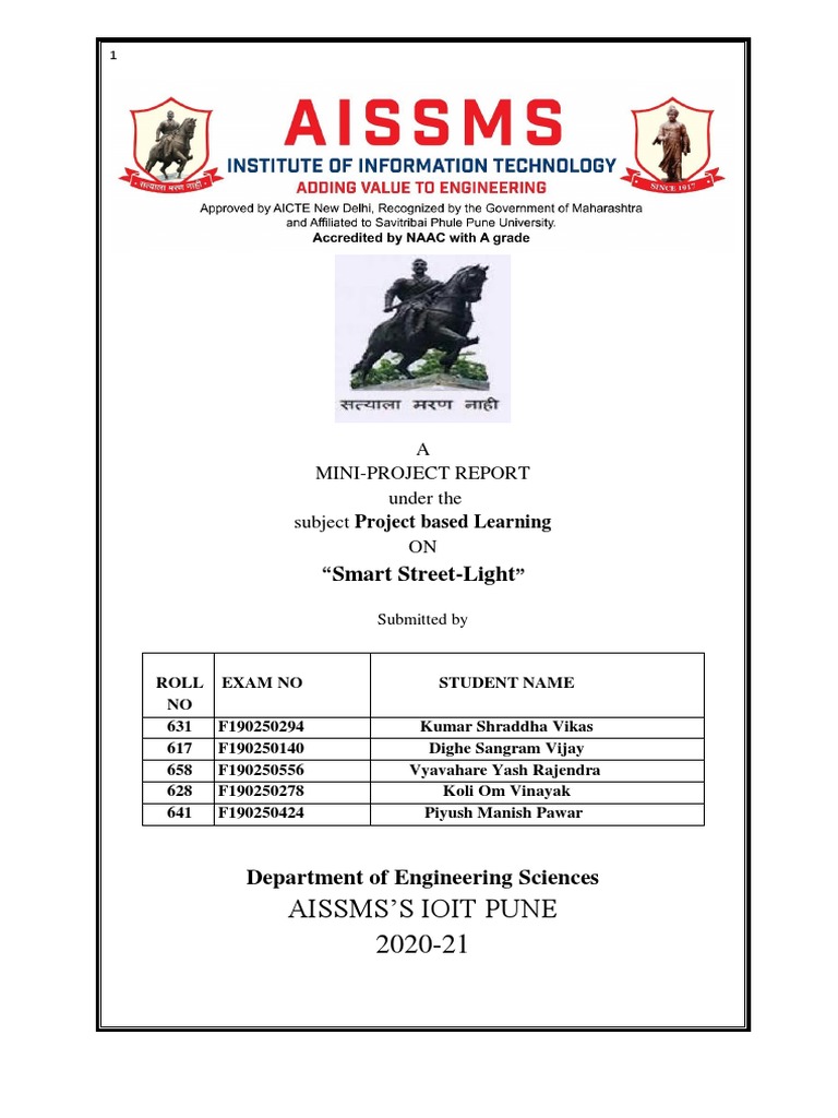 PBL Project With Source Code | PDF | Lighting | Street Light
