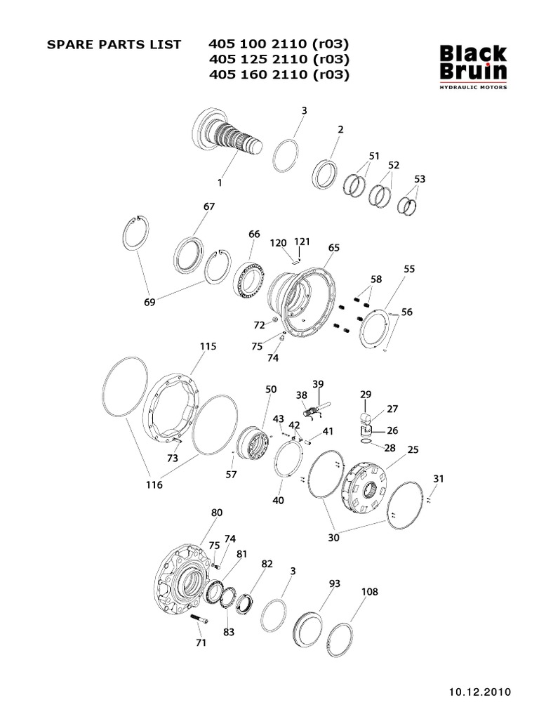 SPARE PARTS LIST 405 100 2110 (r03) 405 125 2110 (r03) 405 160 2110 ...