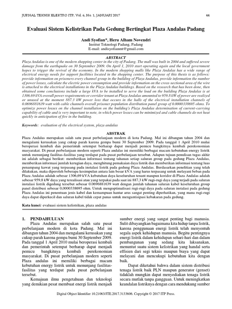 Adoc - Pub Evaluasi Sistem Kelistrikan Pada Gedung Bertingkat | PDF ... Adoc - Pub Evaluasi Sistem Kelistrikan Pada Gedung Bertingkat | PDF ...