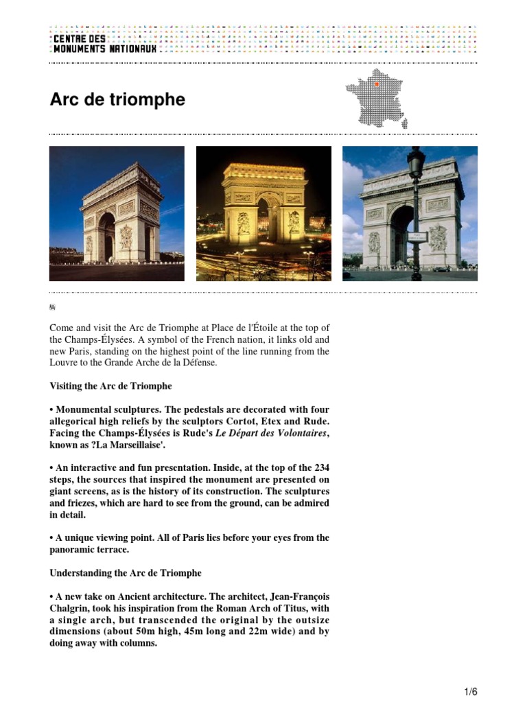 Arc de Triomphe | PDF | Electric Rail Transport | Transportation ...