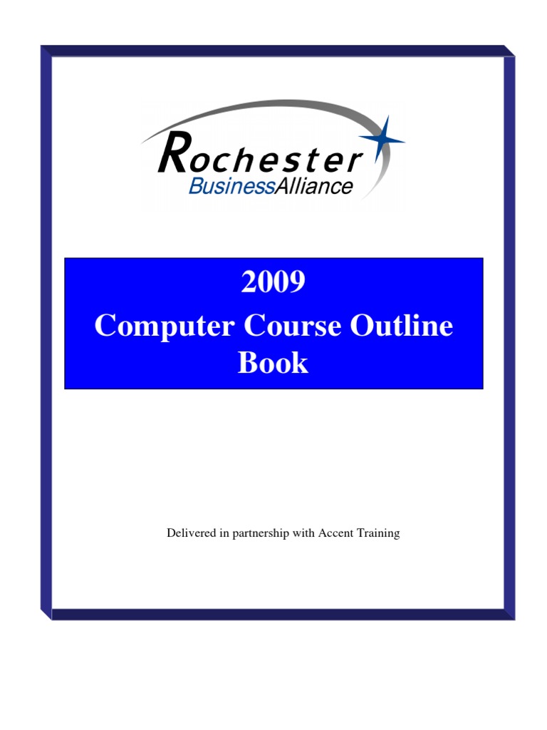 Computer Course Descriptions 2009 | PDF | Microsoft Word | Microsoft Excel