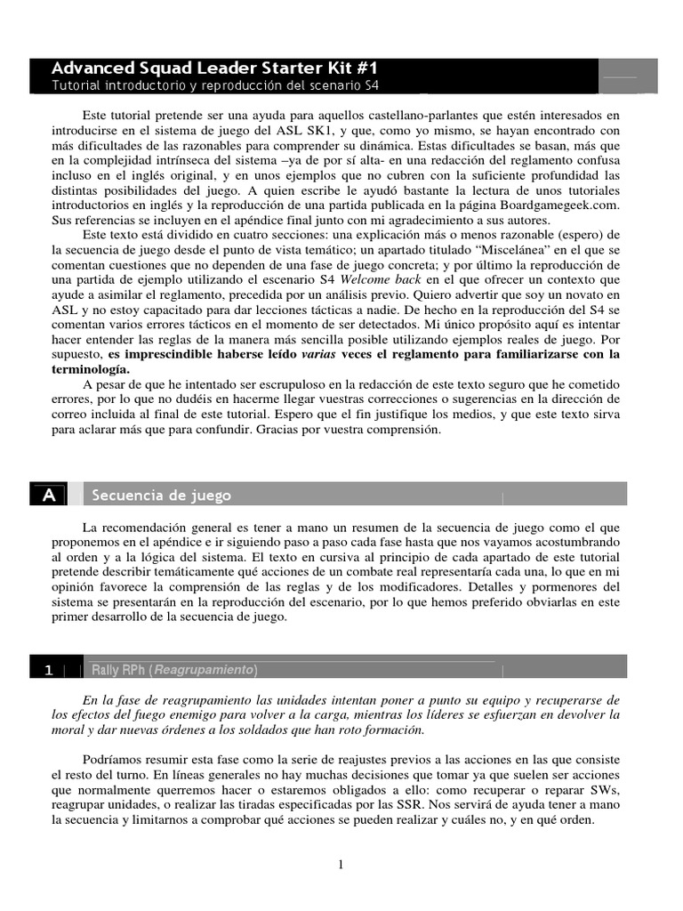 Tutorial ASL SK1 | PDF | Ametralladora