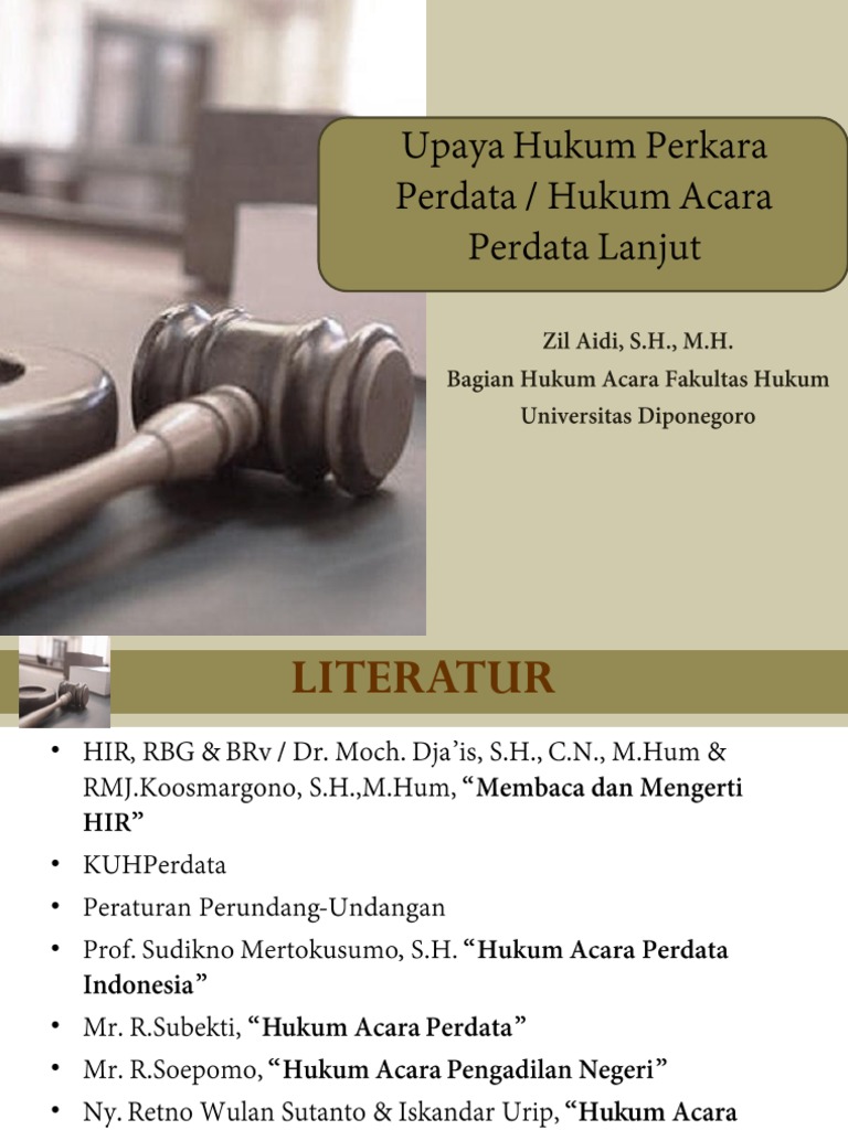 Tahap-Tahap Penyelesaian Perkara Perdata | PDF