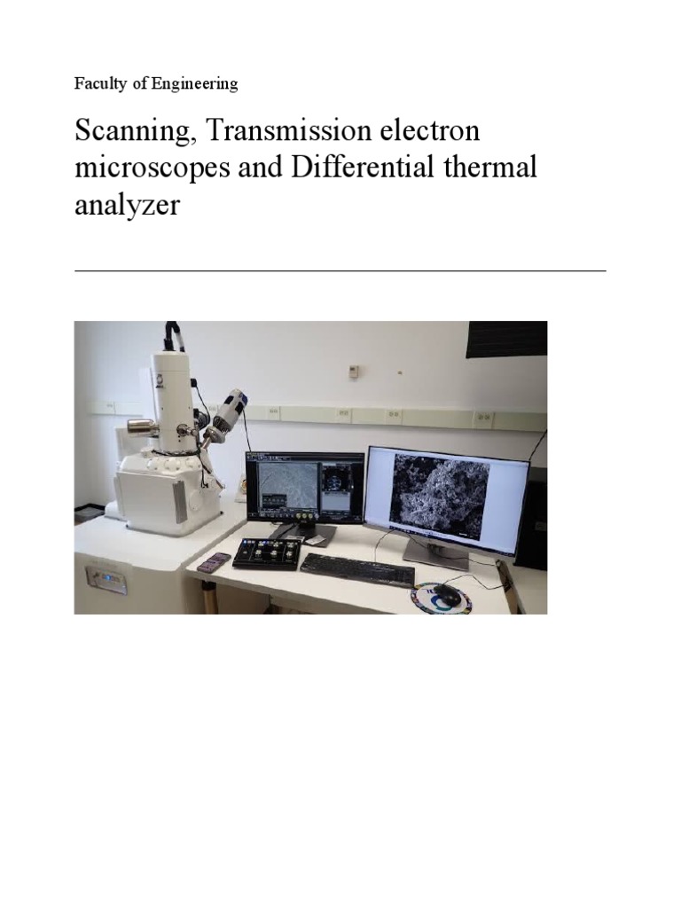 An Overview of Scanning Electron Microscopy, Transmission Electron ...