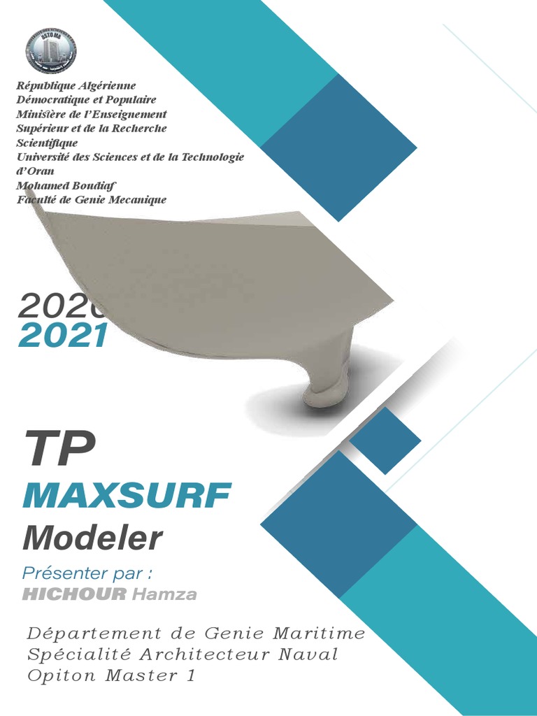 TP MAXSURF Modeler | PDF | Coque (bateau) | Architecture navale