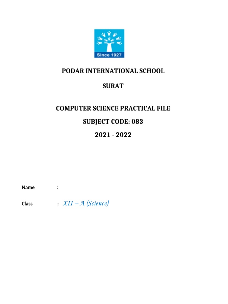 Demo Project Class 12 CS | PDF | Software | Computer Science