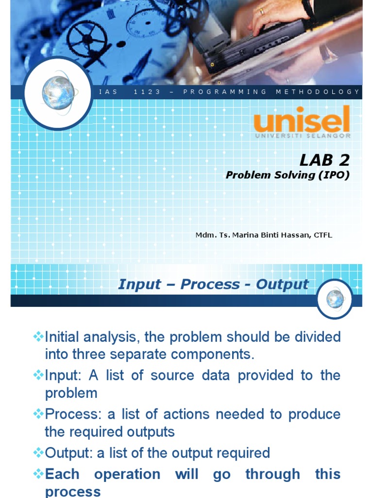 Lab 2 Problem Solving (Ipo) | PDF