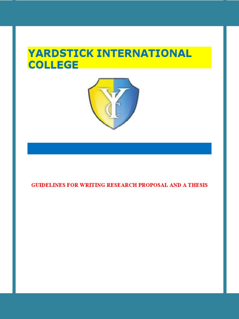 Guidelines For Writing A Thesis or Dissertation Revised | Download Free ...