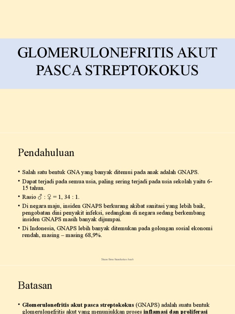 GNAPS: Gejala dan Diagnosis | PDF | Sains & Matematika