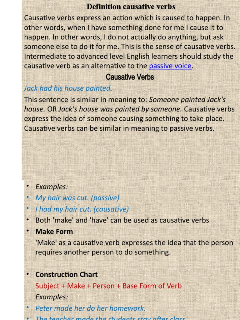 Causative | PDF | Verb | Semantic Units