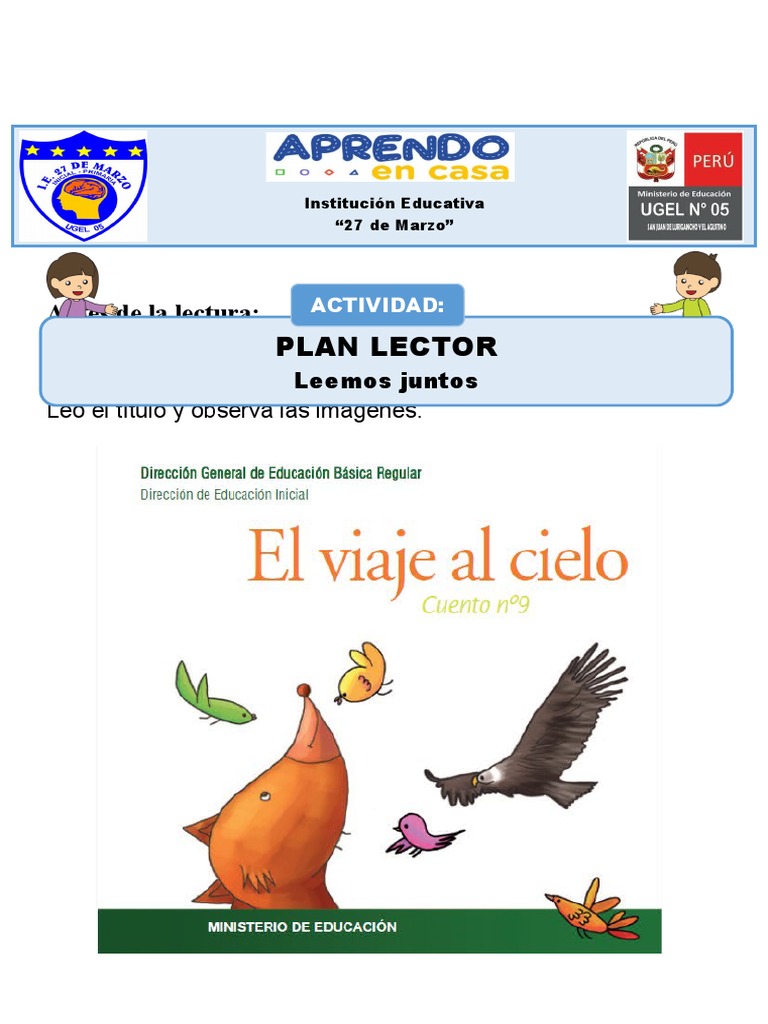 28 PLAN LECTOR El Viaje Al Cielo | PDF