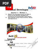 Q1 SHS Personal Development Module 2 | PDF | Mind | Learning