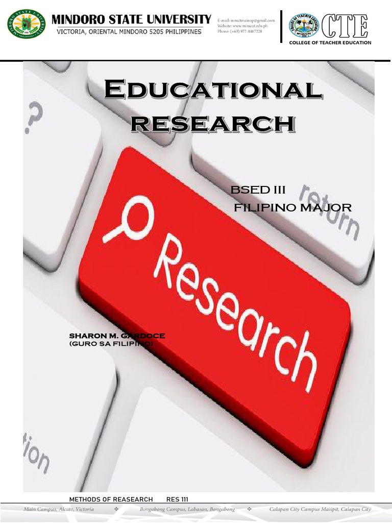 Module 1 in Educ Research | PDF | Science | Scientific Method