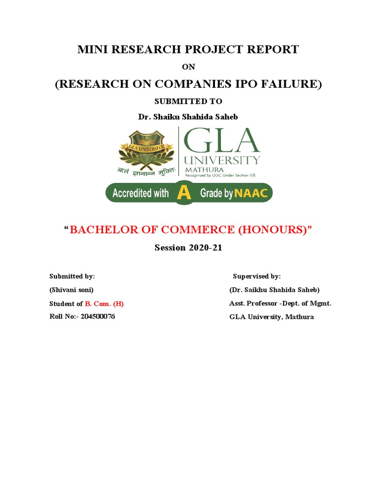 Ipo Mini Research | PDF | Initial Public Offering | Stocks