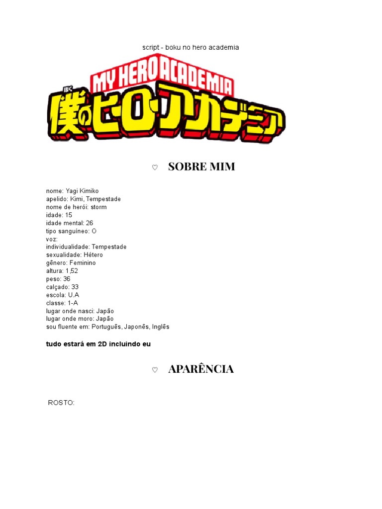 Script - Boku No Hero Academia | PDF