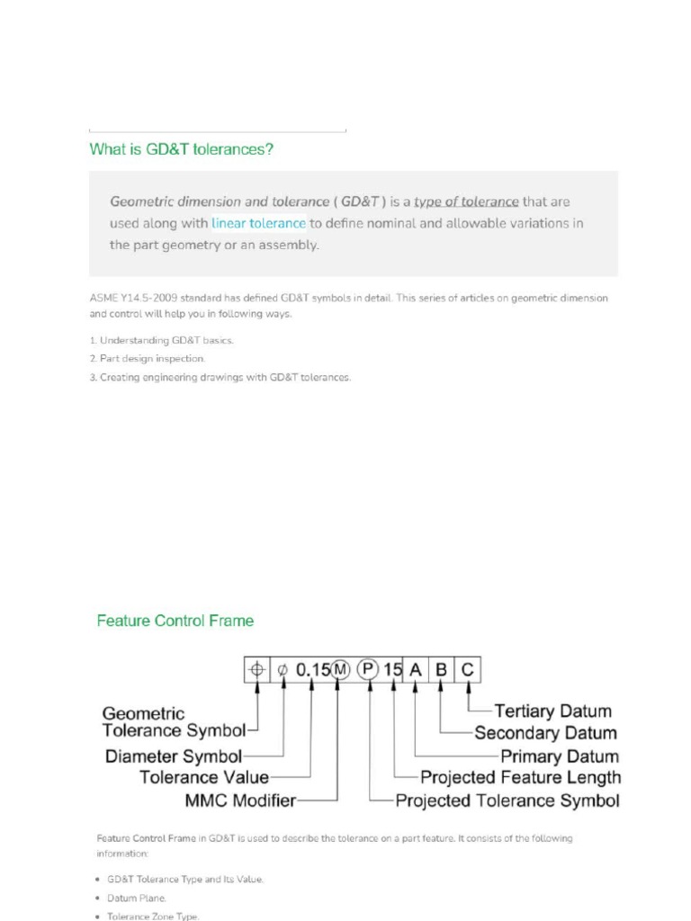 GD&T Interview Questions | PDF