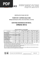 OREAS 603 Certificate | PDF | Outlier | Confidence Interval