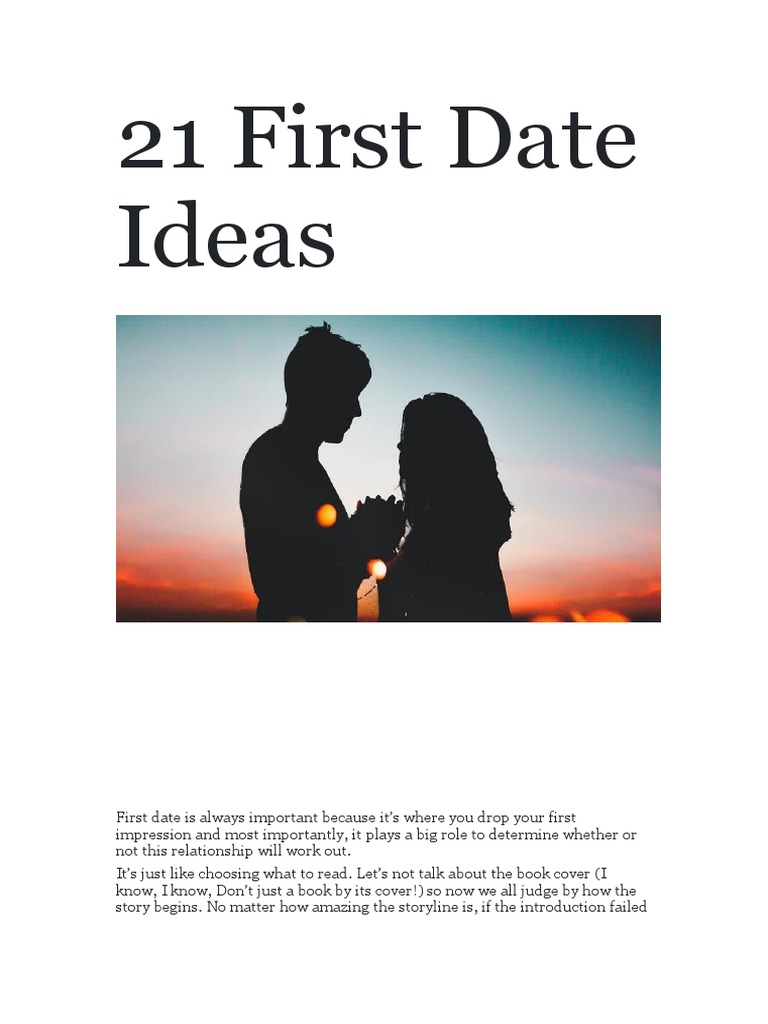 21 First Date Ideas | PDF