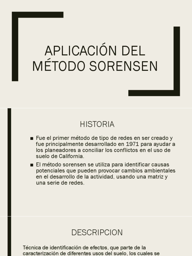 Metodo Sorensen | PDF