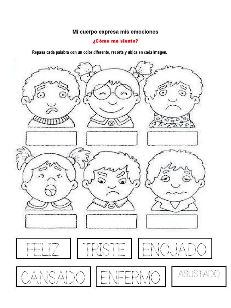 Mi Cuerpo Expresa Mis Emociones | PDF