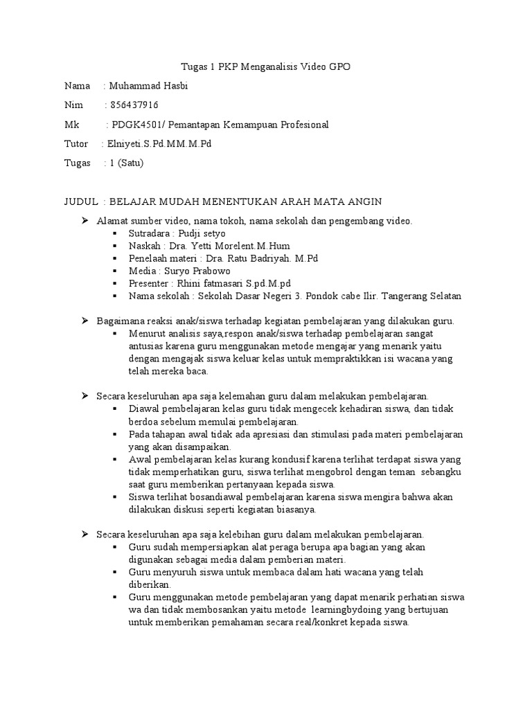 Tugas PKP 1 Hasbi | PDF