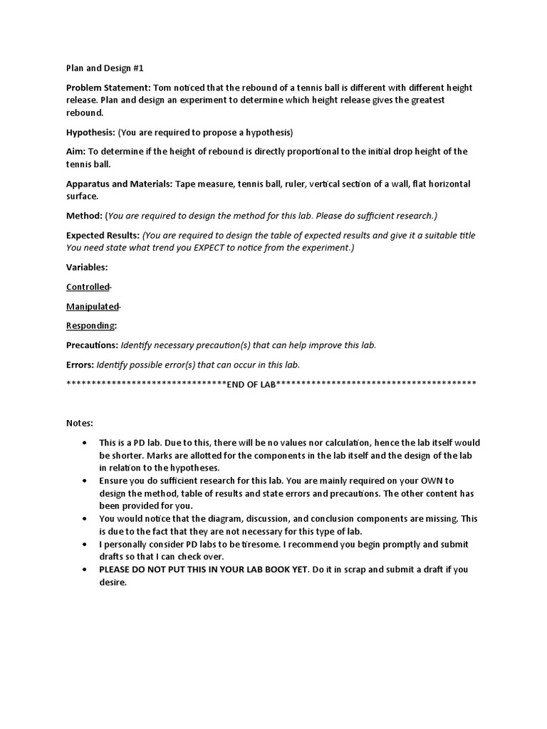Lab #5-Plan and Design #1 - Rebound | PDF
