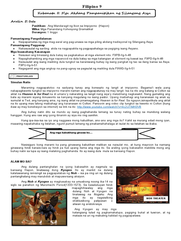 Aralin 5-Q2-Gr.9 | PDF