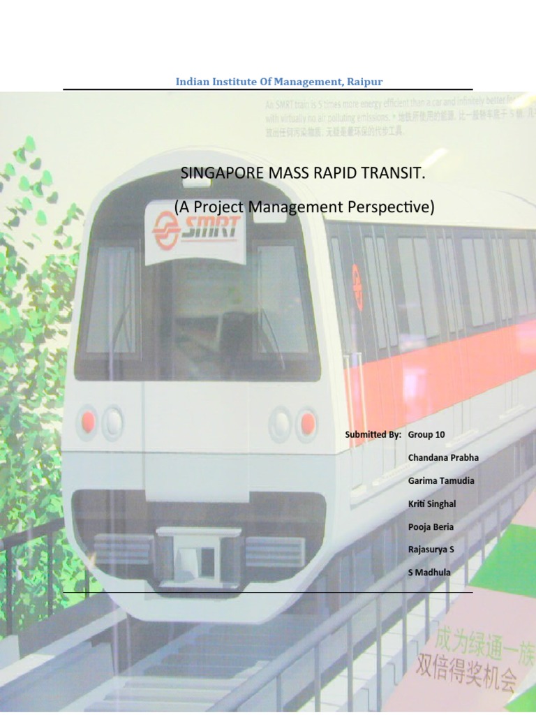 Singapore Mass Rapid Transit. (A Project Management Perspective) | PDF ...