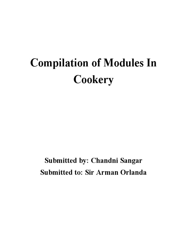 Document Compilation in Cookery | PDF | Stock (Food) | Foods