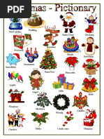 Christmas Vocabulary Esl Picture Dictionary Worksheets For Kids | PDF