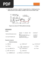 Composite Slab Design Example | PDF | Beam (Structure) | Concrete