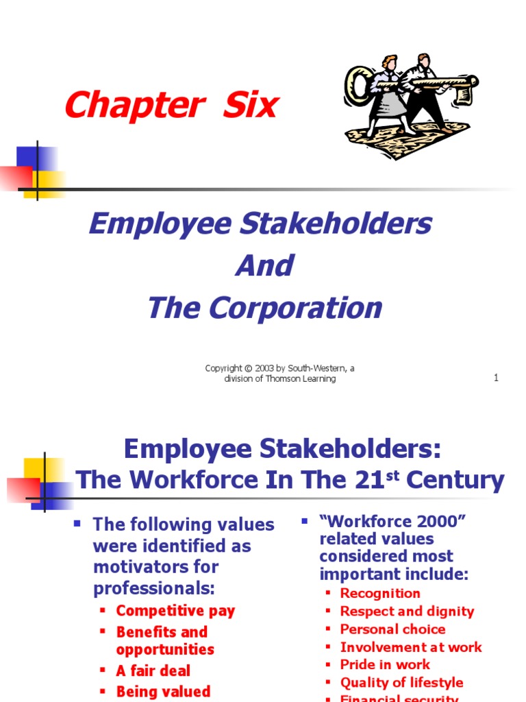 Chapter Six: Employee Stakeholders and The Corporation | PDF ...