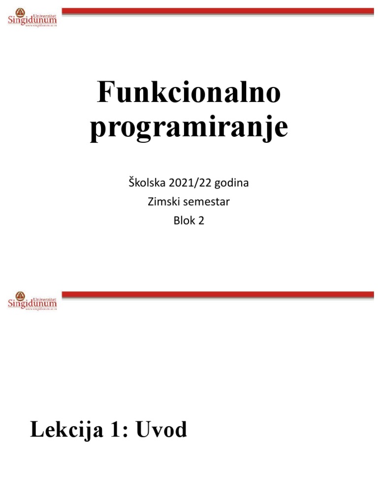 Lect 01 - Programski Jezik JS | PDF | Java Script | Computer Programming