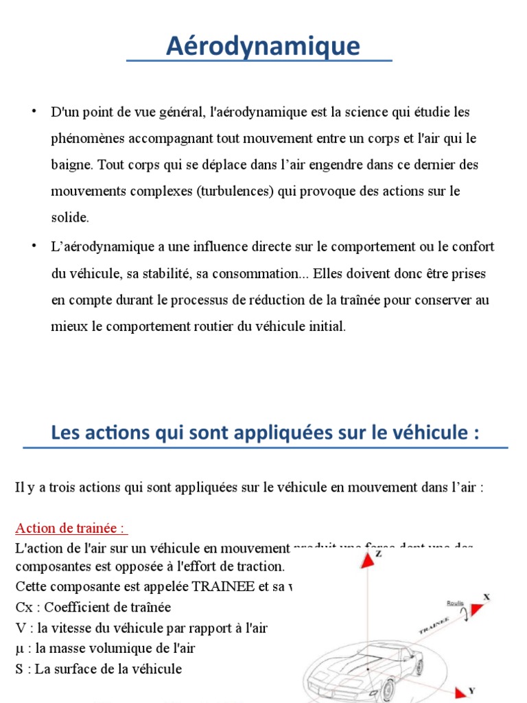 Aerodynamique | PDF | Aérodynamique | Traînée